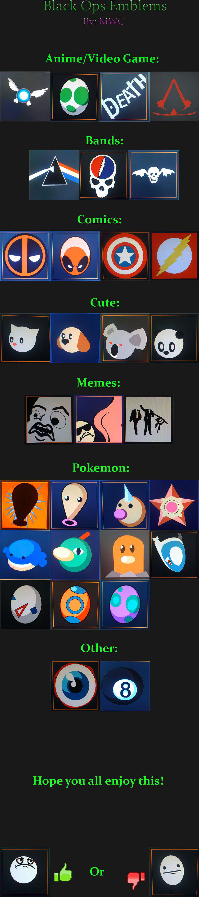 Black Ops Emblems Compilation