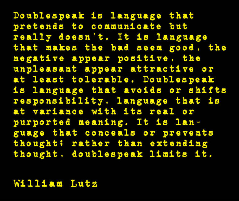 Doublespeak