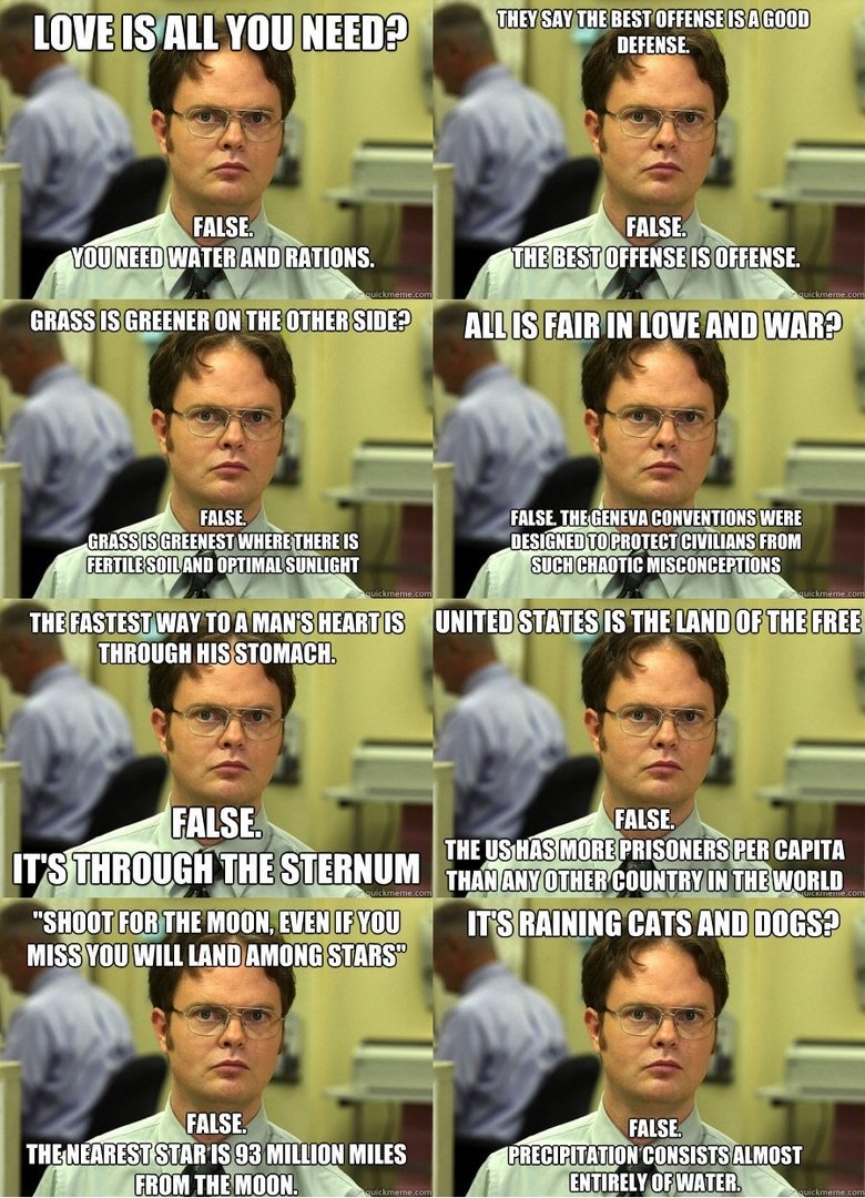dwight meme