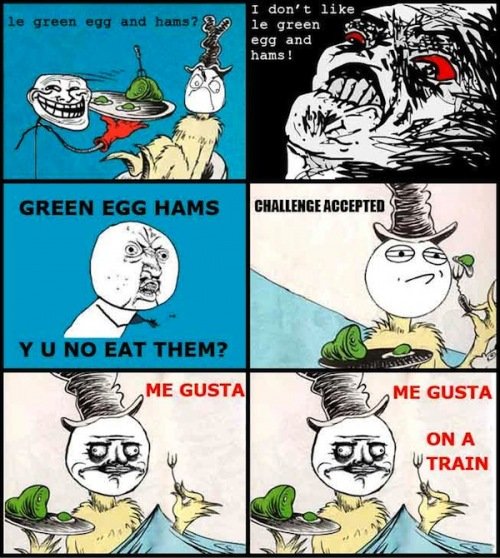 Green eggs and ham