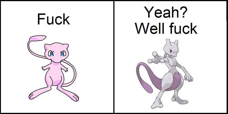 Mew and Mewtwo