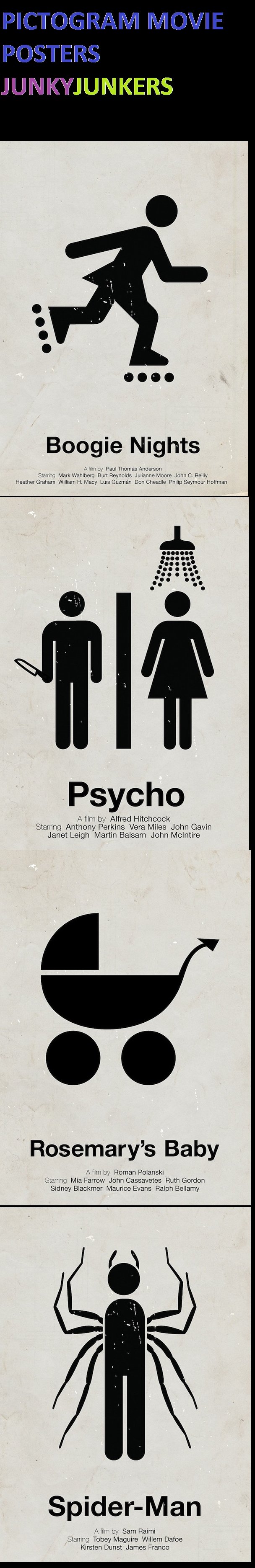 pictogram movie posters compilation