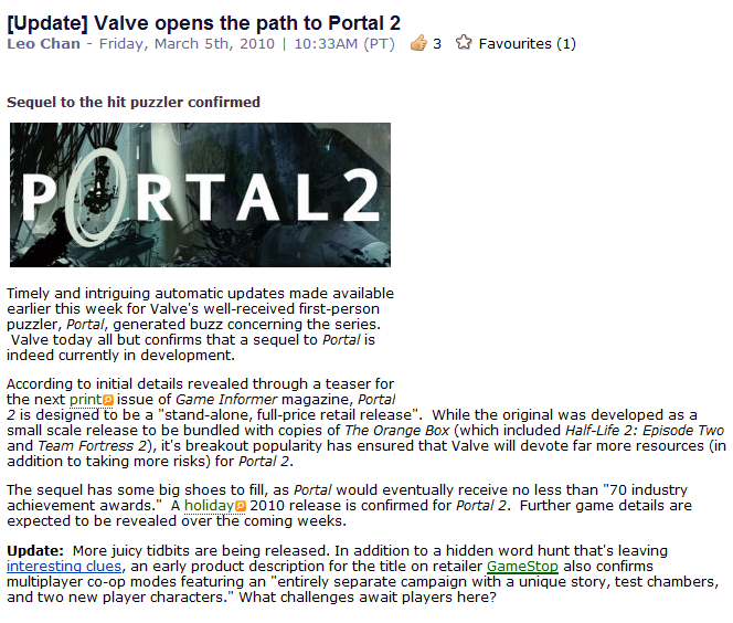 PORTAL 2 RELEASE!