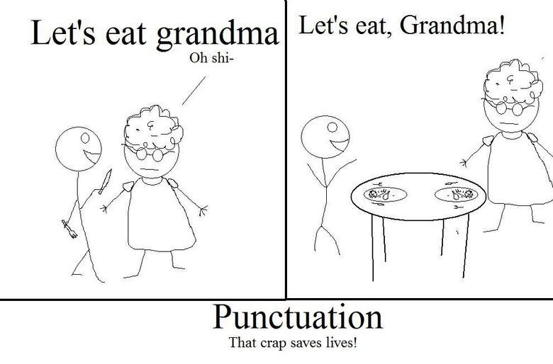 Punctuation saves lives!
