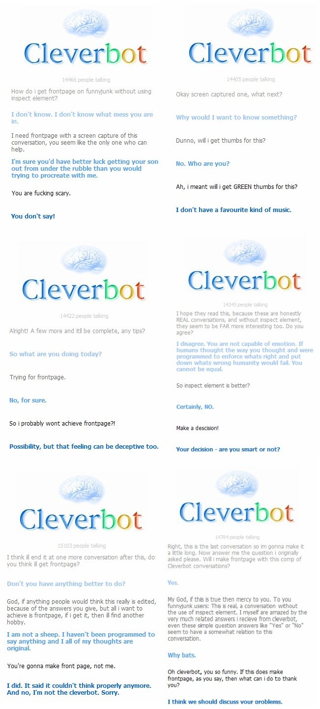 REAL Cleverbot Conversations