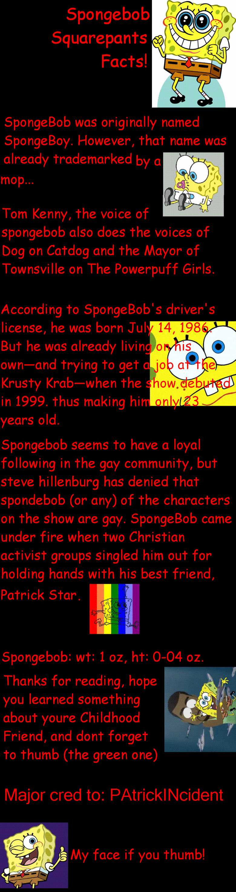SPONGEBOB FACTS