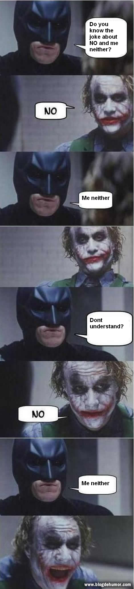 The joke about No and me neither