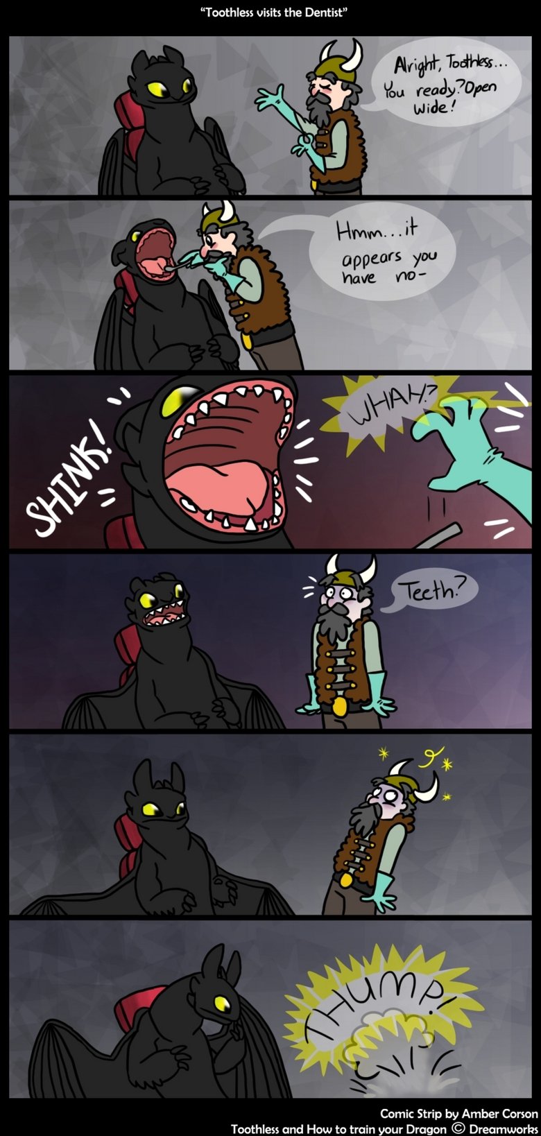 Toothless Visits The Dentist